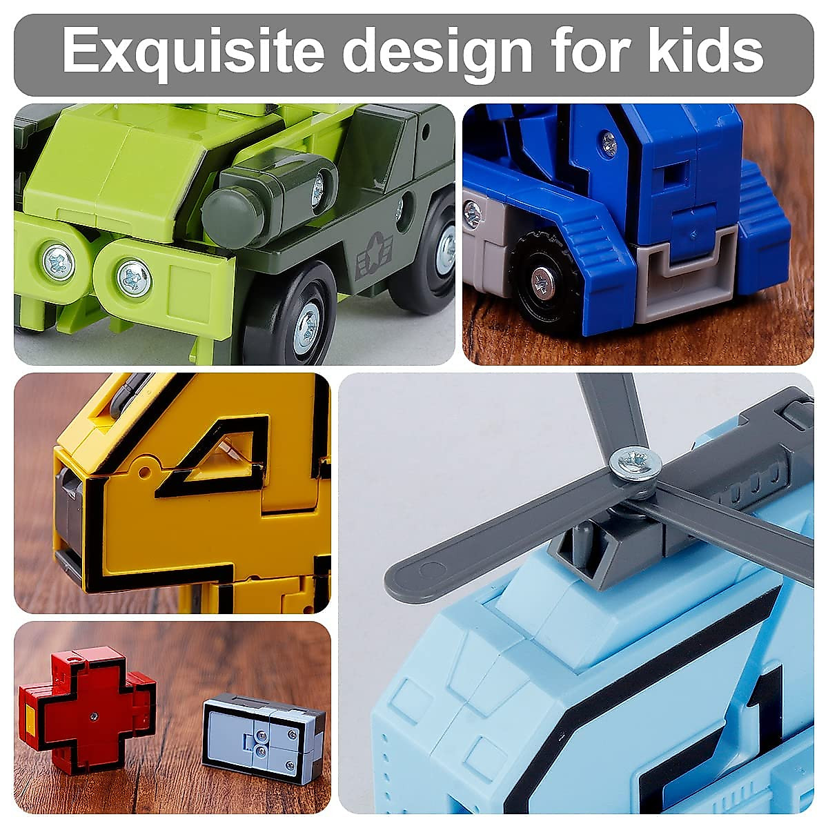 15 Pcs Number Rots Robots Transforming Blocks Toys for 3 4 5+ 6 7 8 Years Old Boys Girls Figure Toy STEM for Montessori Teaching Preschool Learning & Education Bot Bots Toys