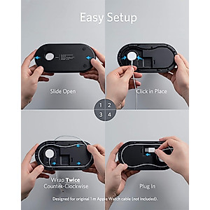 Anker Wireless Charging Station, PowerWave Sense 2-in-1 Stand with Watch Charging Holder for Apple Watch SE/6/5/4/3/2/1, iPhone SE 2020, 11, 11 Pro (Watch Charging Cable & AC Adapter Not Included)