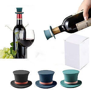 Ubrand 9NAT Silicone Magic Cap Bottle Stopper, Acrylic