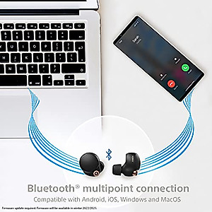 Sony WF-1000XM4 Truly Wireless Noise Cancelling Headphone - Optimised for Alexa and Google Assistant - with Built-in mic for Calls - Bluetooth Connection - Black/Copper