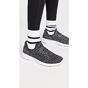 APL: Athletic Propulsion Labs Women's Techloom Wave Sneakers, Metallic Black/White/Melan, 9 Medium US