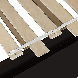 RUNWON Twin to King Extendable Daybed with Trundle,Wooden Platform Bed Furniture for Bedroom