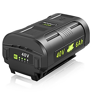 Replacement for Ryobi 40V Lithium Battery Replacement for Ryobi 40V 6.0Ah Lithium Battery OP4015 OP40201 OP4026 OP40261 OP4030 OP40301 OP4040 OP40401 OP4050 OP40601 OP4026A OP4050A OP4060A