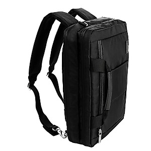 Vangoddy El Prado 3-in-1 13" 14 inch Laptop Messenger Bag Backpack (Orange Black)