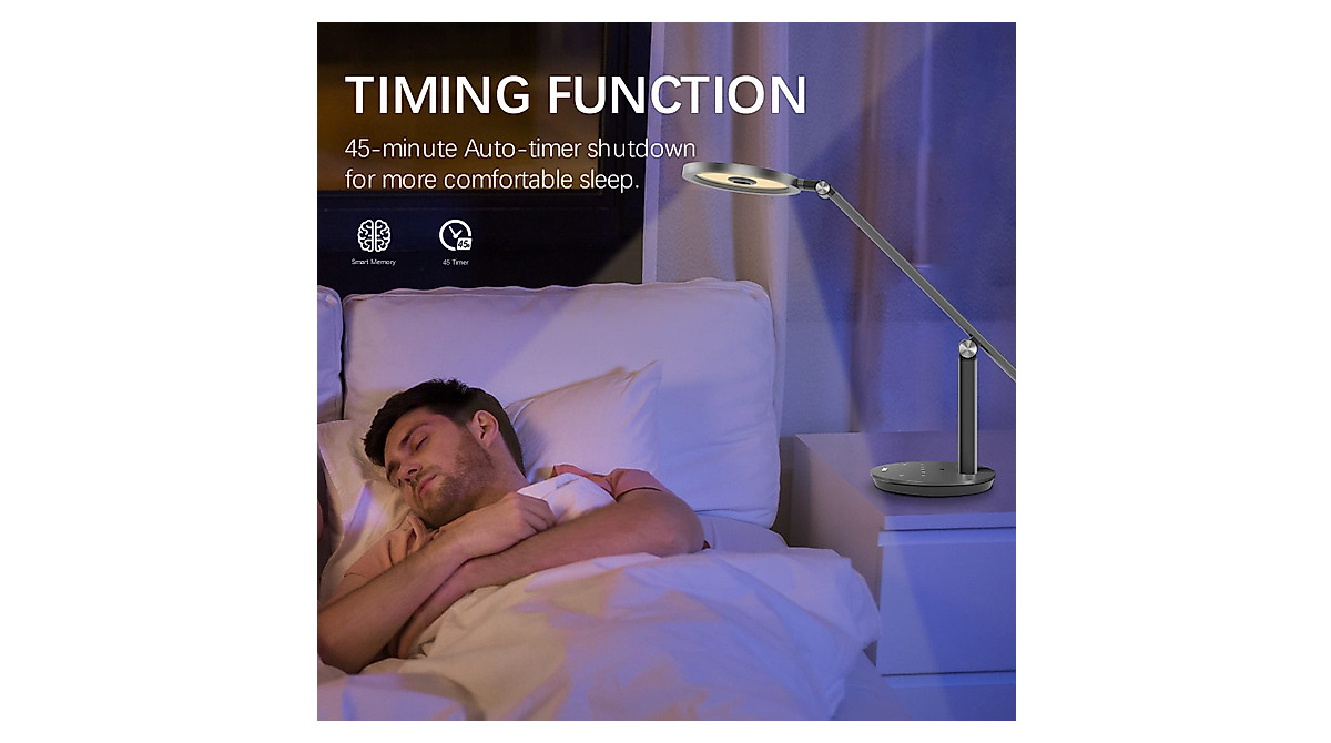 Ferrawel LED Desk Lamp with Auto-Dimming & Memory - Perfect for Home ...