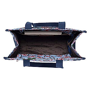 Signare Tapestry Shoulder Bag Shopping Bag for Women with Blossom and Swallow Design