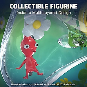 PDP REALMz™ Wireless Nintendo Switch Pro Controller, Customizable LED, 40 Hour Rechargeable Battery Power, 30 Foot Connection, Officially Licensed by Nintendo: Pikmin Clover Patch (Green)