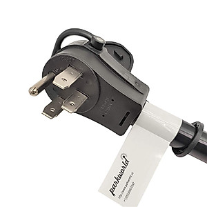 Parkworld 61995 RV 50 AMP Splitter Adapter 14-50P Male Plug to 14-60R & 14-50R Female Connector 1.5FT