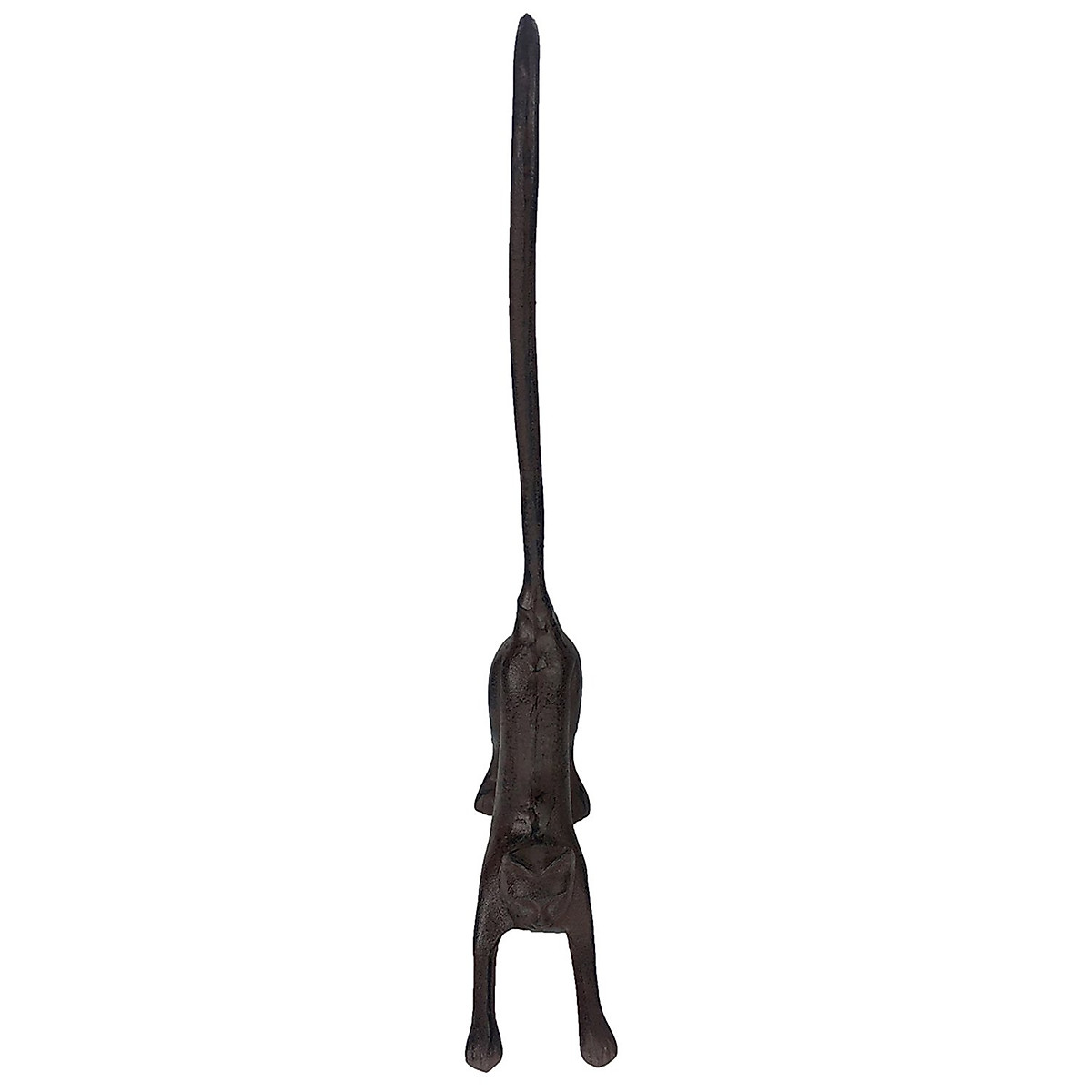 Stretching Cat Yoga Cast Iron Animal Paper Towel Holder Bath Tissue Toilet Roll Jewelry Organizer Free-Standing Bronze Rustic Decor 18-inch