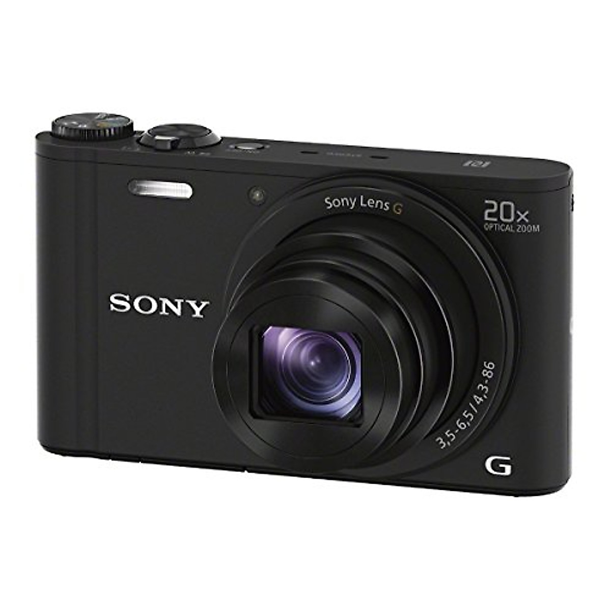 Sony DSCWX350 18 MP Digital Camera (Black) (Renewed)