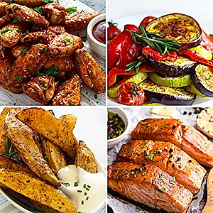 Nostalgia Personal Air Fryer 1-Quart, Compact Space Saving, Adjustable 30 Minute Timer and Temperature Up To 400℉, Non-Stick Dishwasher Safe Basket, Portion Control, Aqua