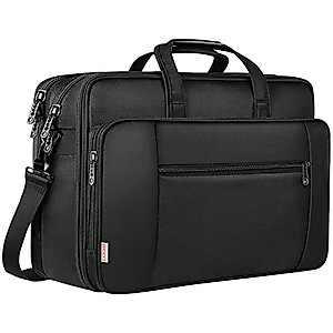 17 Inch Laptop Bag, Large Business Briefcase for Men Women, Taygeer Travel Laptop Case Shoulder Bag, Waterproof Expandable Computer Messenger Bag, Durable Carrying Case Fits 17 in Laptop and Notebook