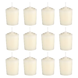 Ivory Unscented 15 Hours Votive Candles Pack of 12