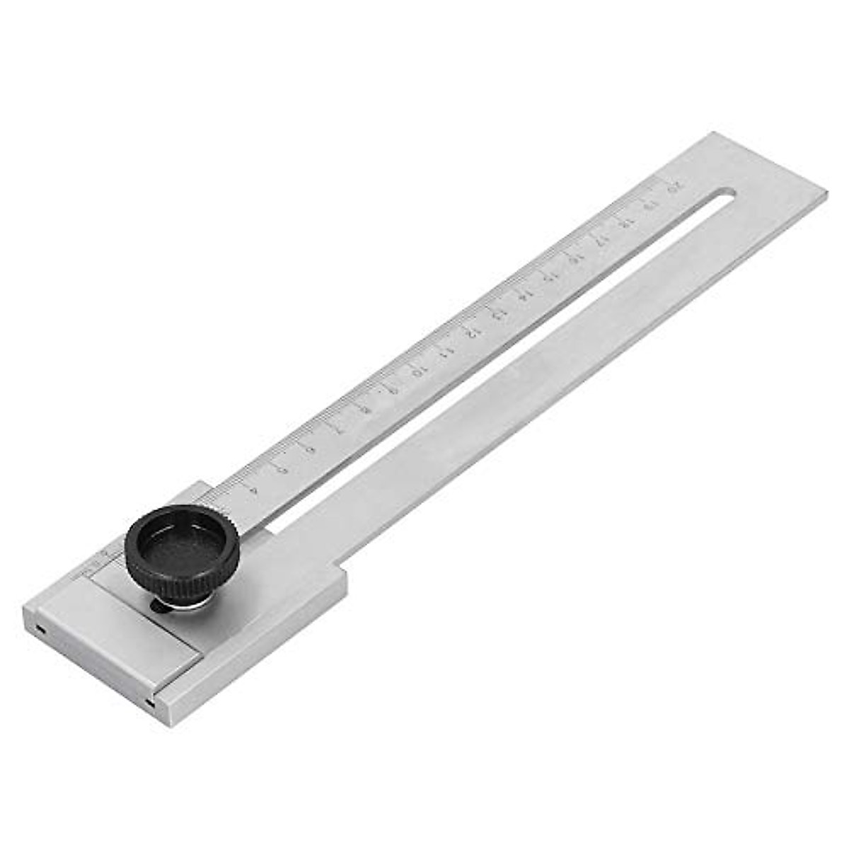 Sliding Line Ruler Precision Carbon Steel Ruler Woodworking Parallel Ruler Marker Gauge Marking Tool for Mechanical Processing Marking with Slide Stops(200mm)