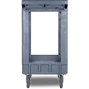 Carlisle FoodService Products UC401823 Bin Top Utility / Service Cart, 500 Pound Capacity, 40" x 17" x 33 Inch (L x W x H), Gray