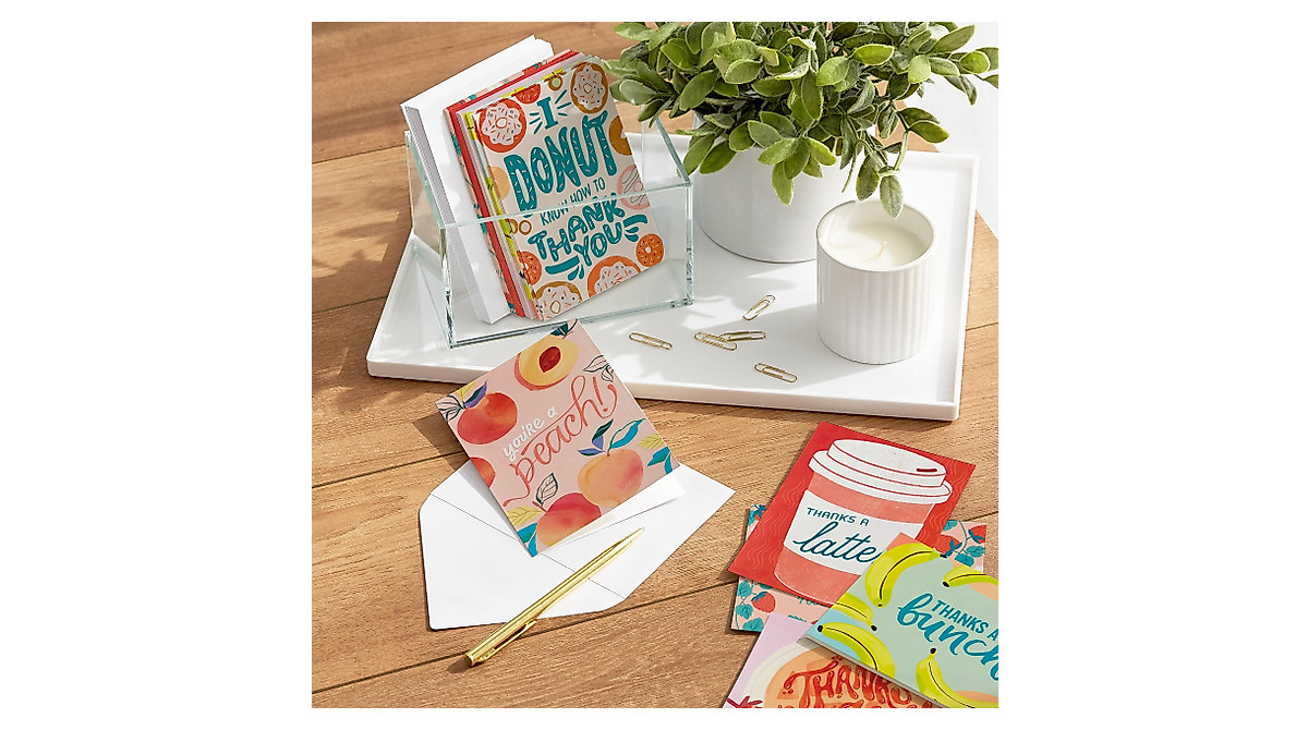 Hallmark Food-Themed Thank You Notes – 36 Pun Cards & Envelopes