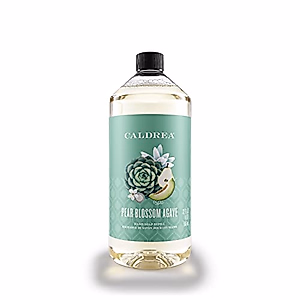 Caldrea Hand Soap Refill, Aloe Vera Gel, Olive Oil And Essential Oils To Cleanse And Condition, Pear Blossom Agave Scent, 32 Oz