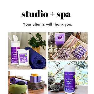 Yoga Mat Wipes - Lavender - 25ct pack - Case of 12 - by Jasmine Seven