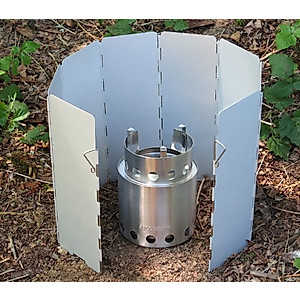 Solo Stove Solo Aluminum Windscreen: for Use and Other Backpacking Stoves, Camping Stoves, Butane Stoves, Alcohol Stoves