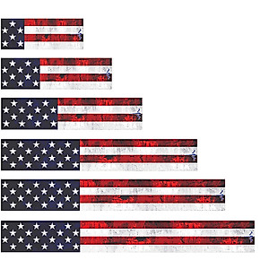 White Water Archery Non-Laminated Vintage American Flag USA Flag Arrow Wraps 15 pk Choose Length Width (3.75)