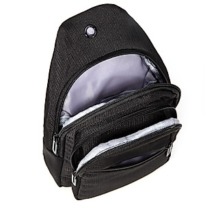 AOSTIHOT Crossbody Small Sling Backpack Sling Bag for Women Men, Chest Bag Daypack Crossbody for Travel Sport Running Hiking