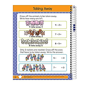 Wipe Clean Kindergarten Workbook for Kids Ages 5-6: All Subjects Including Writing, Math, Sight Words, Phonics, Reading, Addition and Subtraction, and More! Includes Dry Erase Marker