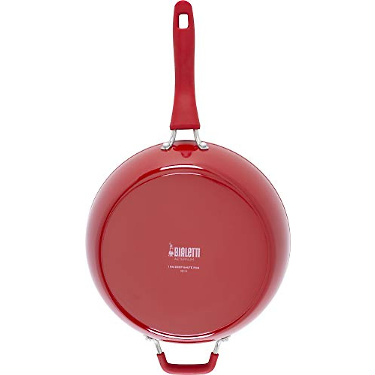 Bialetti Aeternum Ceramic Nonstick Cookware Set, 10 Piece Cookware Set, Red/White