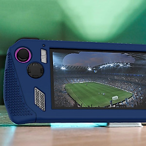 ROG Ally Silicone Protective Case Compitable with ASUS Rog Ally 7 inch 120Hz Gaming Handheld, FiiMan Soft Full Body Cover Case with Anti Slip & Shockproof (Blue)