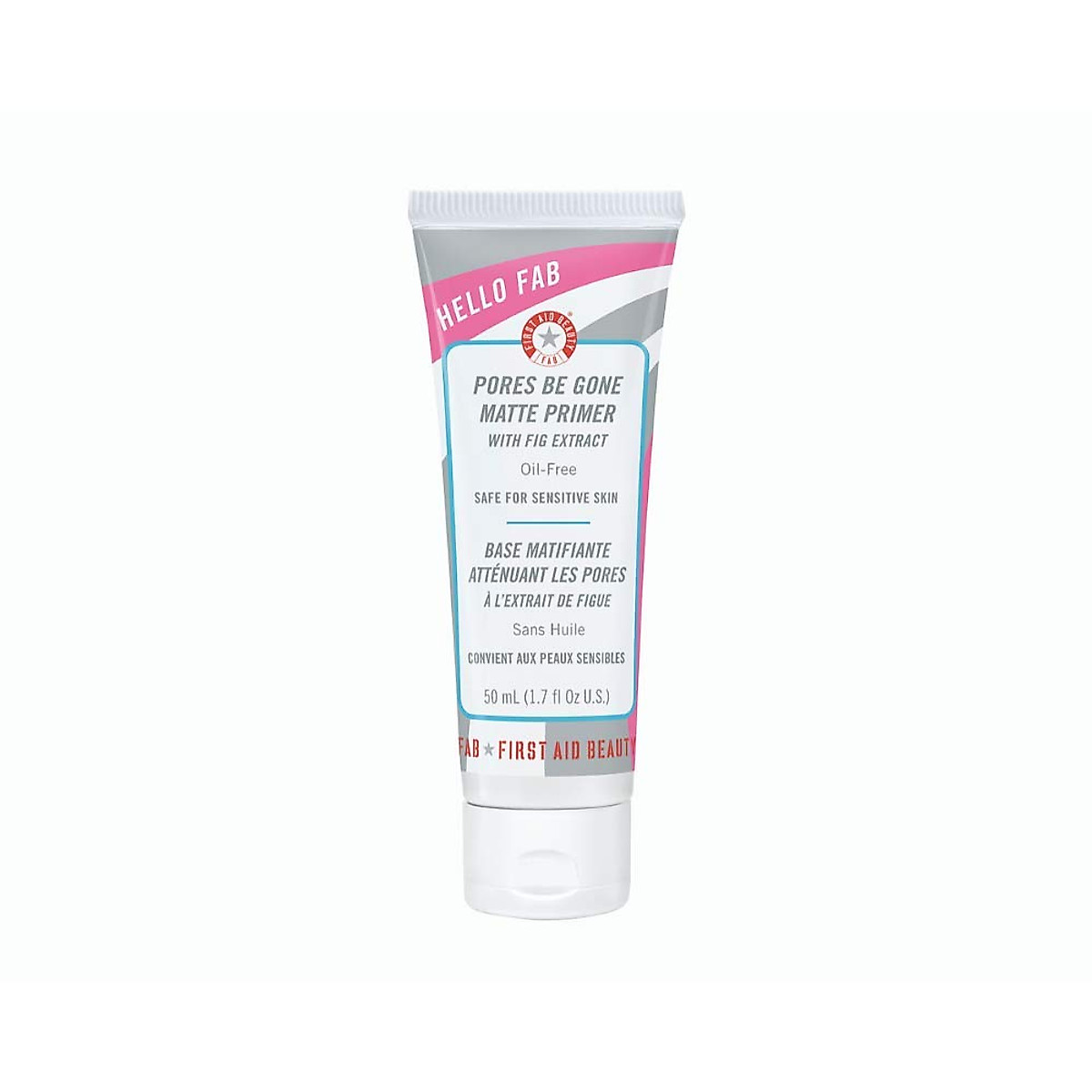 First Aid Beauty Hello FAB Pores Be Gone Matte Primer with Fig Extract: Oil-Free Primer with Salicylic Acid to Improve Skin Texture and Won't Clog Pores (1.7 oz)