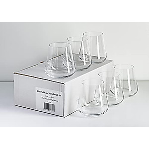 Gabriel-Glas - Set of 6 - New Stemless Austrian Crystal Wine Glass - DrinkArt Edition
