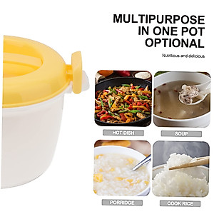 NAMOARLY Microwave Rice Cooker and Food Container Versatile Rice Cooker with Cup Capacity for Home Use Ideal for Cooking Rice Pasta and Vegetables