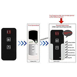 Replacement for Costway BELLEZE Fireplace Heater Remote Control EP24205 SF103-23D SF103-18D