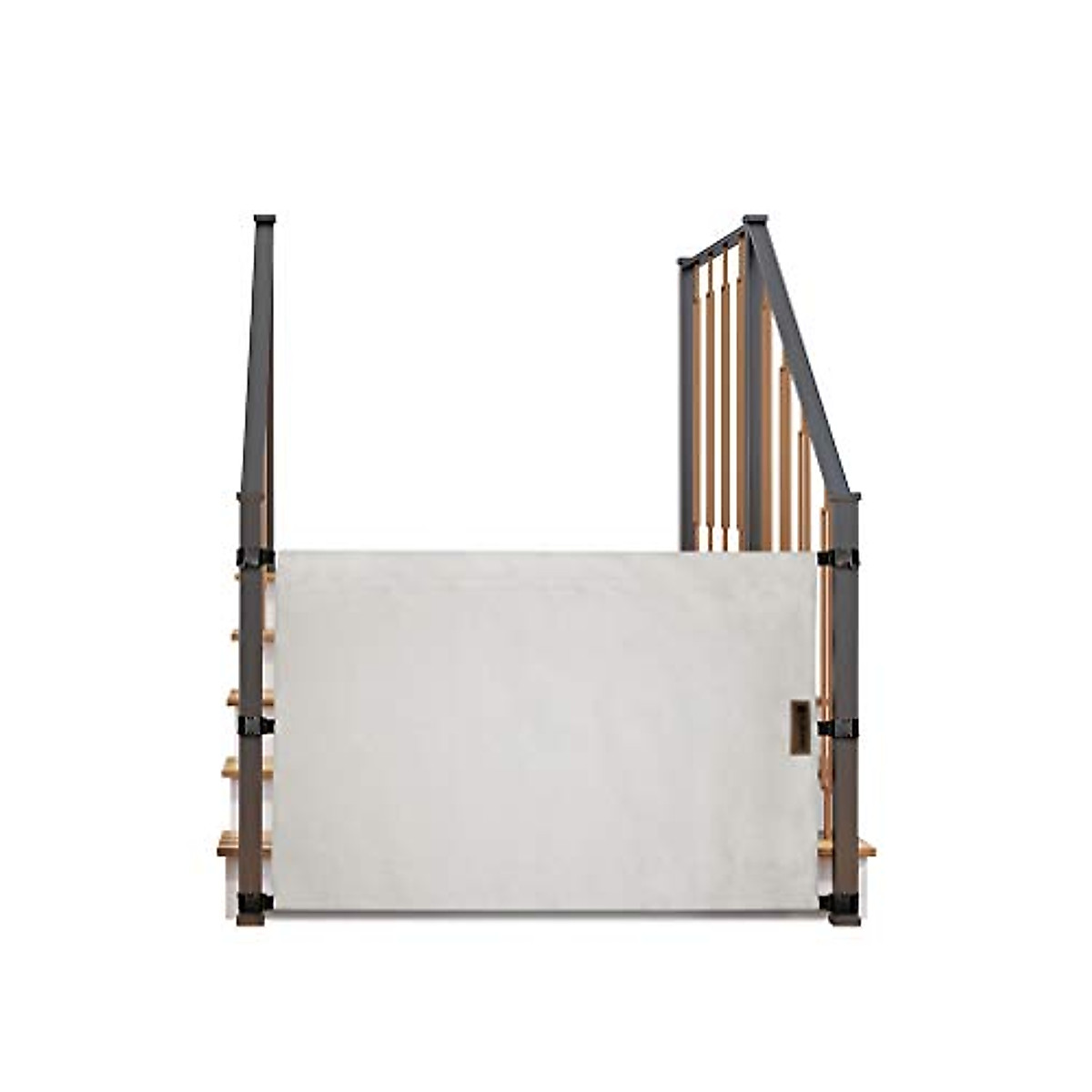 The Stair Barrier Banister to Banister No Drill Baby Gate for Stairs - Fabric Excellence Easy Setup Maximum Security with Portable Pet Gate for Stairs - Climb-Proof Neat and Tidy Fabric Baby Gate