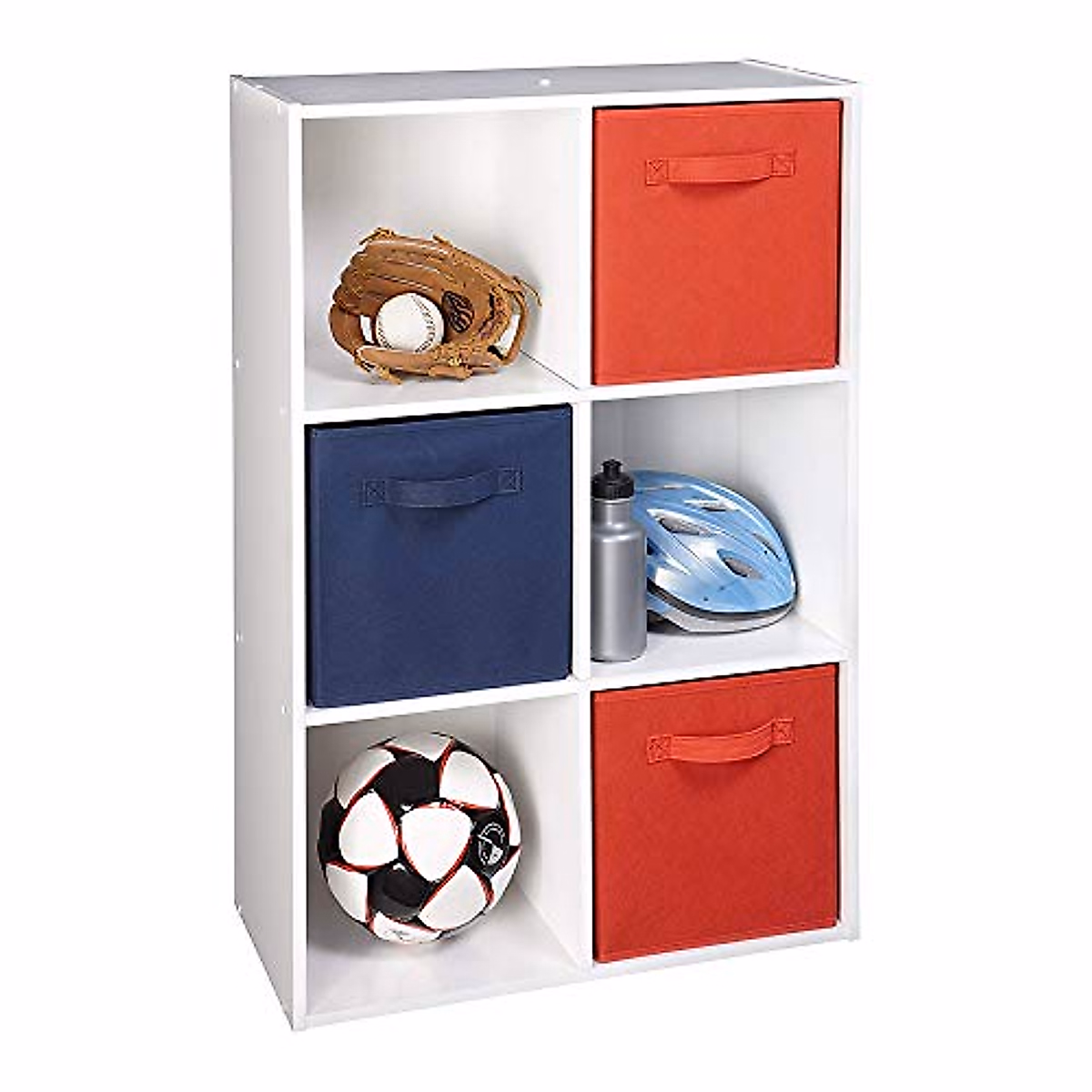 Closetmaid 899600 Decorative Home Stackable 6-Cube Cubeicals Organizer Storage, White (2 Pack)