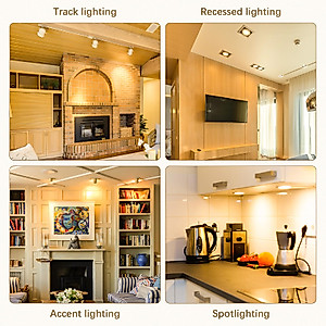 DiCUNO GU10 LED Bulb, 40W Equivalent, Warm White 2700K, 450LM, MR16 GU10 LED for Spotlight, Track Lighting, 5W LED Light Bulb with 38° Beam for Kitchen, Range Hood, Living Room, Pack of 6