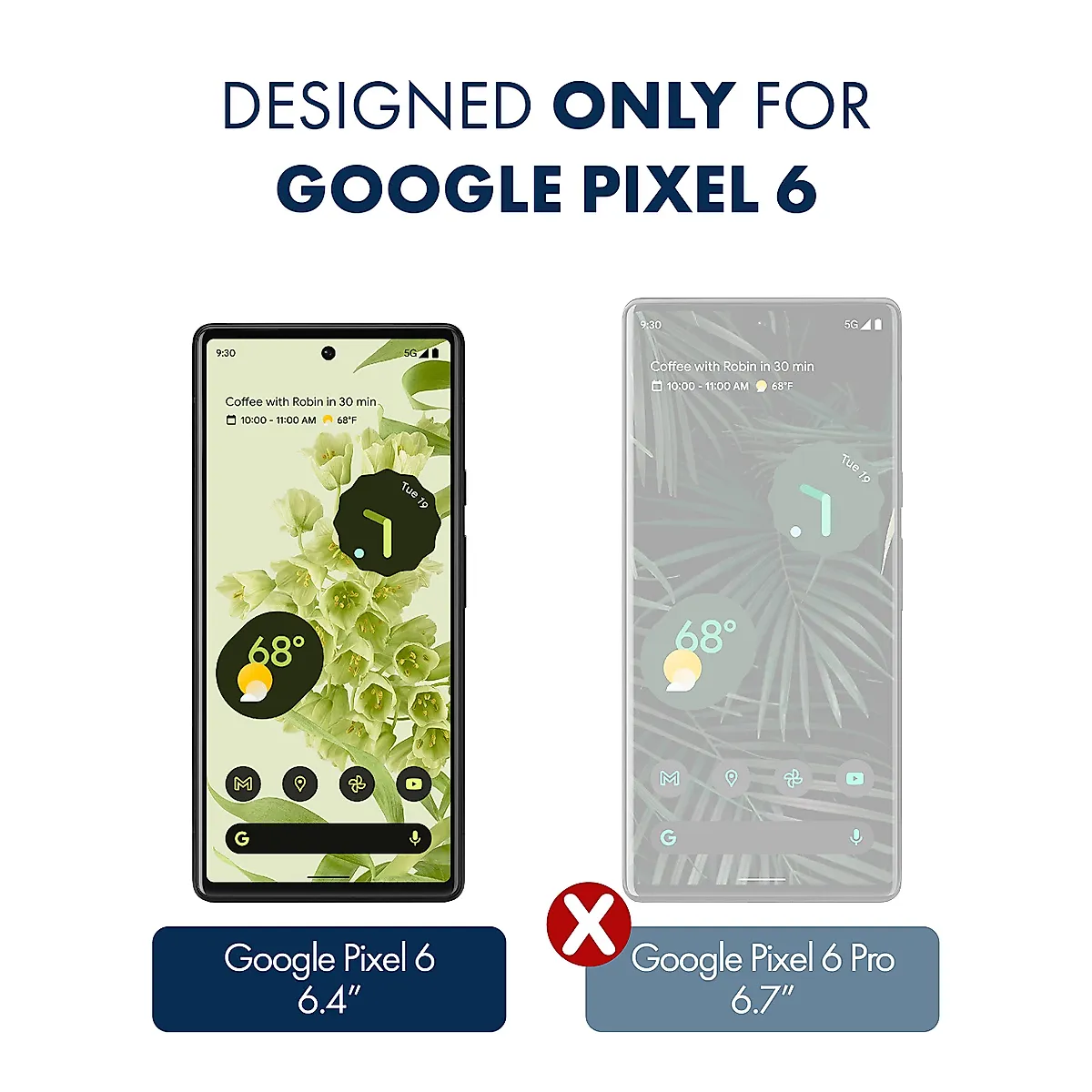 ArmorSuit [2 Pack] MilitaryShield Anti-Glare Screen Protector Designed for Google Pixel 6 Pro (2021) Case Friendly Matte Film