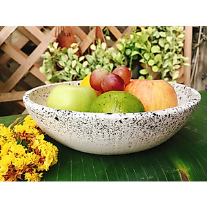 roro Handcrafted 7" Ceramic Bowls - Set of 2 | Speckled Egg White Stoneware Design | Ideal for Soup, Salad, Cereal, Pasta | Dining & Entertaining Decor | Artisan Crafted Kitchenware