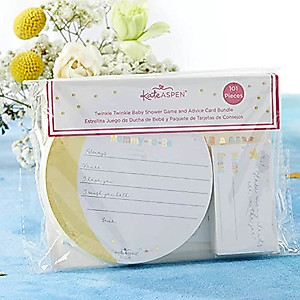 Kate Aspen Card & Baby Game Twinkle, One Size, Shower Advice Card & Game (Set of 50), (28578NA)