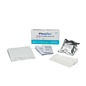 Flowflex COVID-19 Antigen Home Test kit, 1 Pack, 5 Tests Total. FDA EUA Authorized OTC at-Home Self-Test, Non-invasive Nasal Swab, Easy to Use and No Discomfort, Results in 15 Minutes