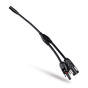 ACOPOWER HY-AS-FD8MM DC 8mm Female to Solar Connector Adapter, Black