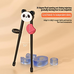 Panda Cartoon Chopsticks Training, Cute Chopsticks Reusable, Chopsticks Training for Beginner, Fun Chopsticks, Panda Chopsticks, Cute Tableware Learn Tools Kitchen Utensils and Gadget