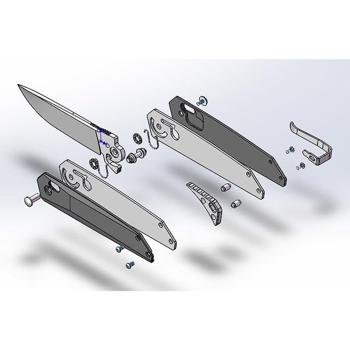 Cohesion Pocket Knife for Men and Women, EDC Knife with Pocket Clip, Folding Knife Utility Knife for Outdoor Camping Hiking