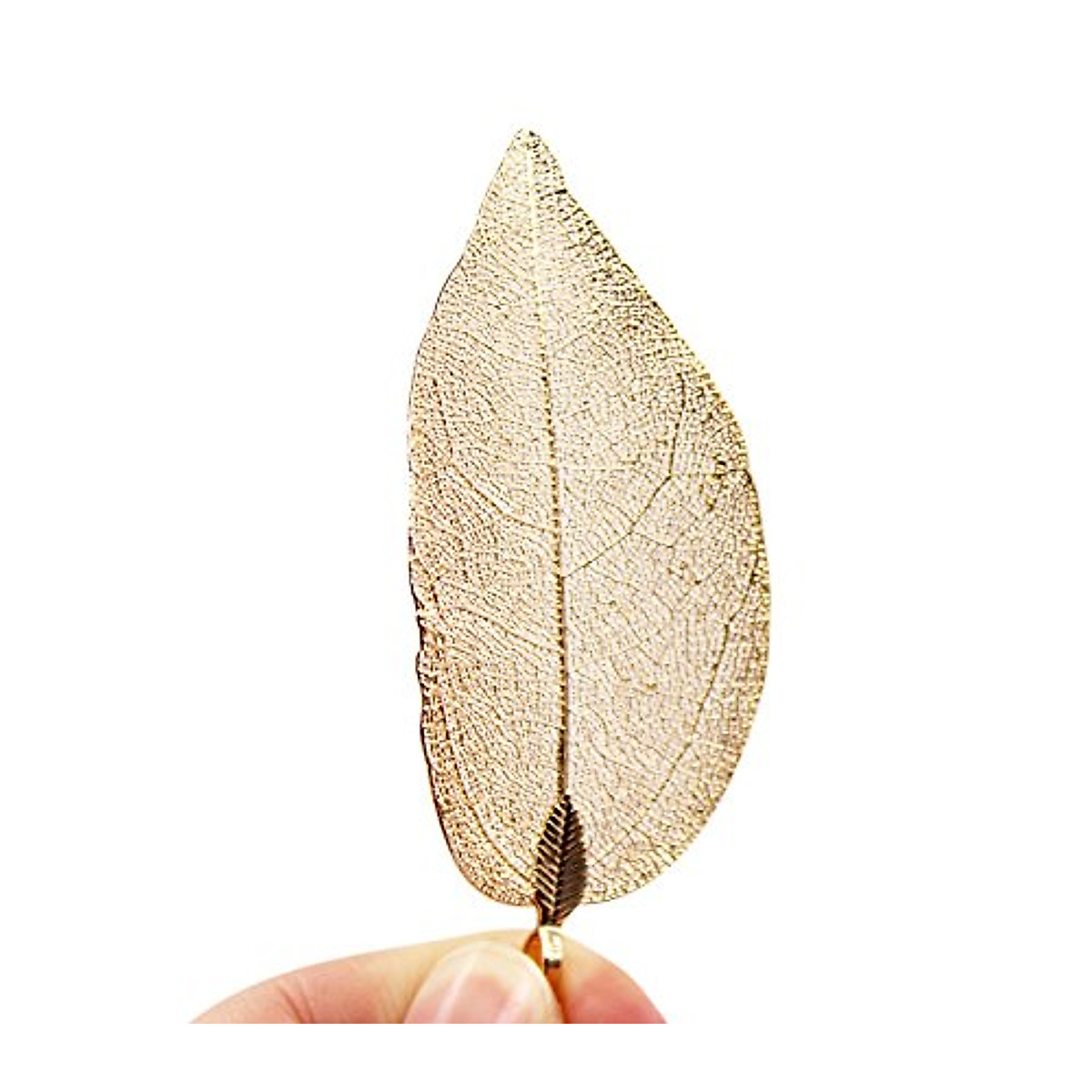 ANKOMINA Cute Leaf Vein Bookmarks with Rabbit Alice Pendant for School Supplies,Great Gift for Girl Boys Adult Book Marker,Gift Box