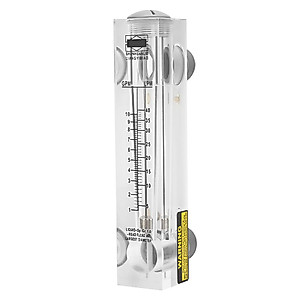 LZM-25 Acylic Flowmeter, 1-10GPM Liquid Meter, Water Tube Design Liquid Flowmeter Measure, Button Panel Type Water Meter, Thread Interface, External ZG1