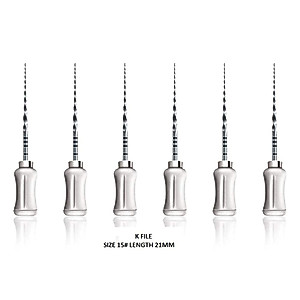 NiTi K Files Length 21mm Size of 15