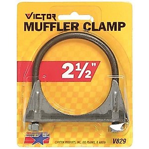 Victor Muffler Saddle Camp 2-1/2" 13 Ga. Steel