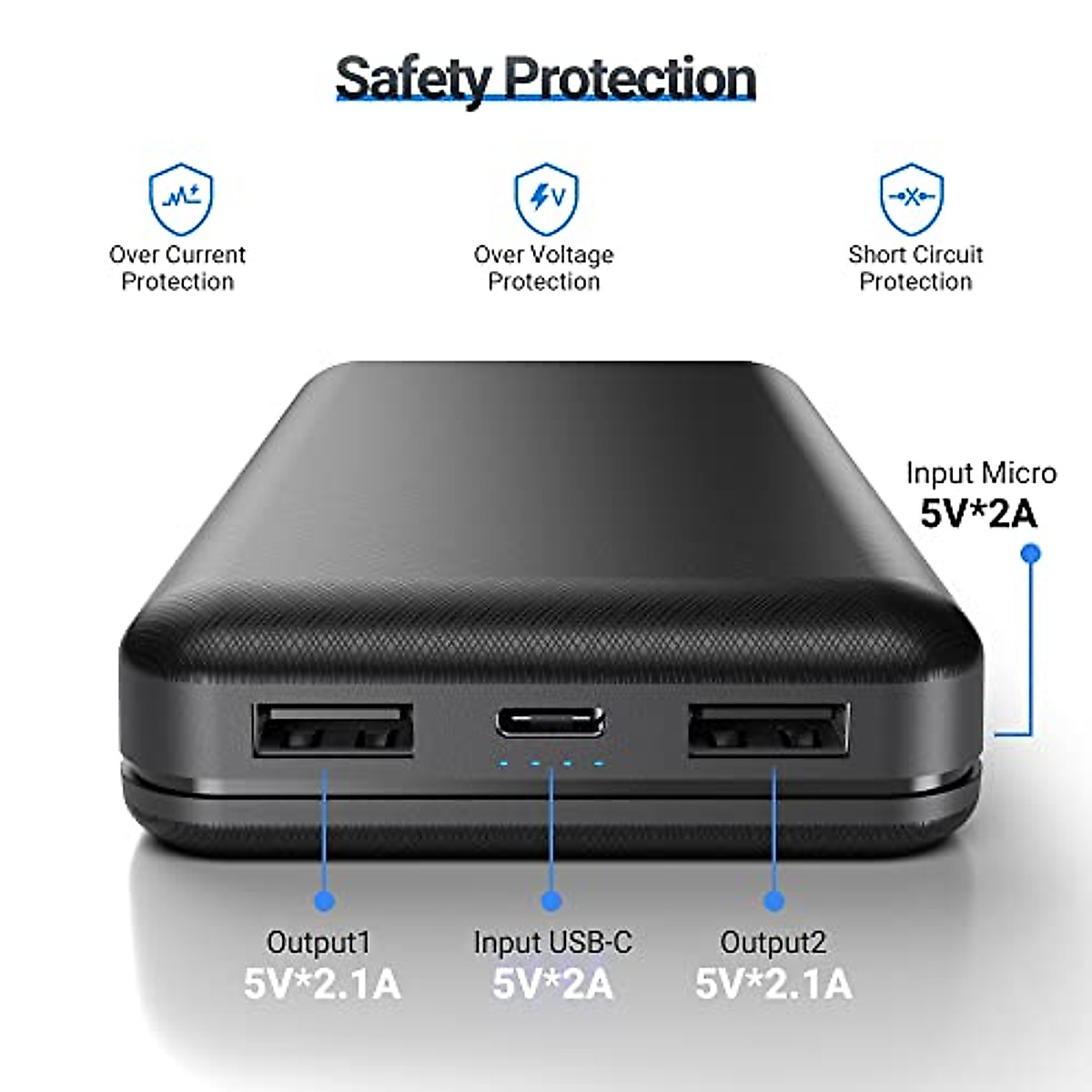 26800mAh Power Bank 2 Outputs&2 Inputs Portable Charger Ultra-High Capacity Battery Pack with 2 in 1 Cable External Battery Power Bank for iPhone iPad Samsung Pixel Camera Switch Fans Flashlighs
