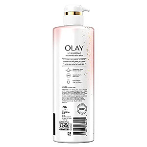 Olay Cleansing & Nourishing Body Wash with Vitamin B3 and Hyaluronic Acid, 26 fl oz (Pack of 4)