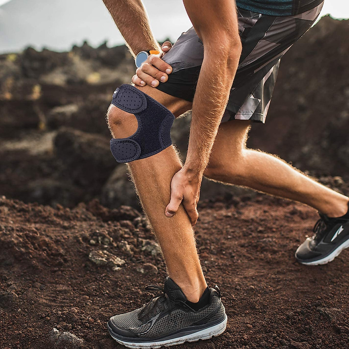 THX4COPPER Compression Dual Adjustable Patella Knee Brace for Pain Relief,Knee Strap Support for Running, Jumper, Gym Exercise, Tendonitis, Arthritis, Injury Recovery, Joints and Muscles