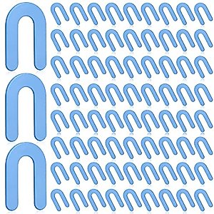 Horseshoe Shim Tile Spacers 1/16 Inch Tile Spacers U Shape Plastic Shims for Leveling, Blue (500)